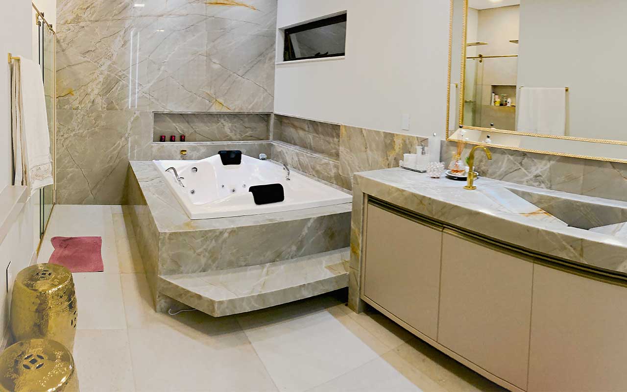 Banheiro - Quartzito Gabana - Super Clássico Natural Stones